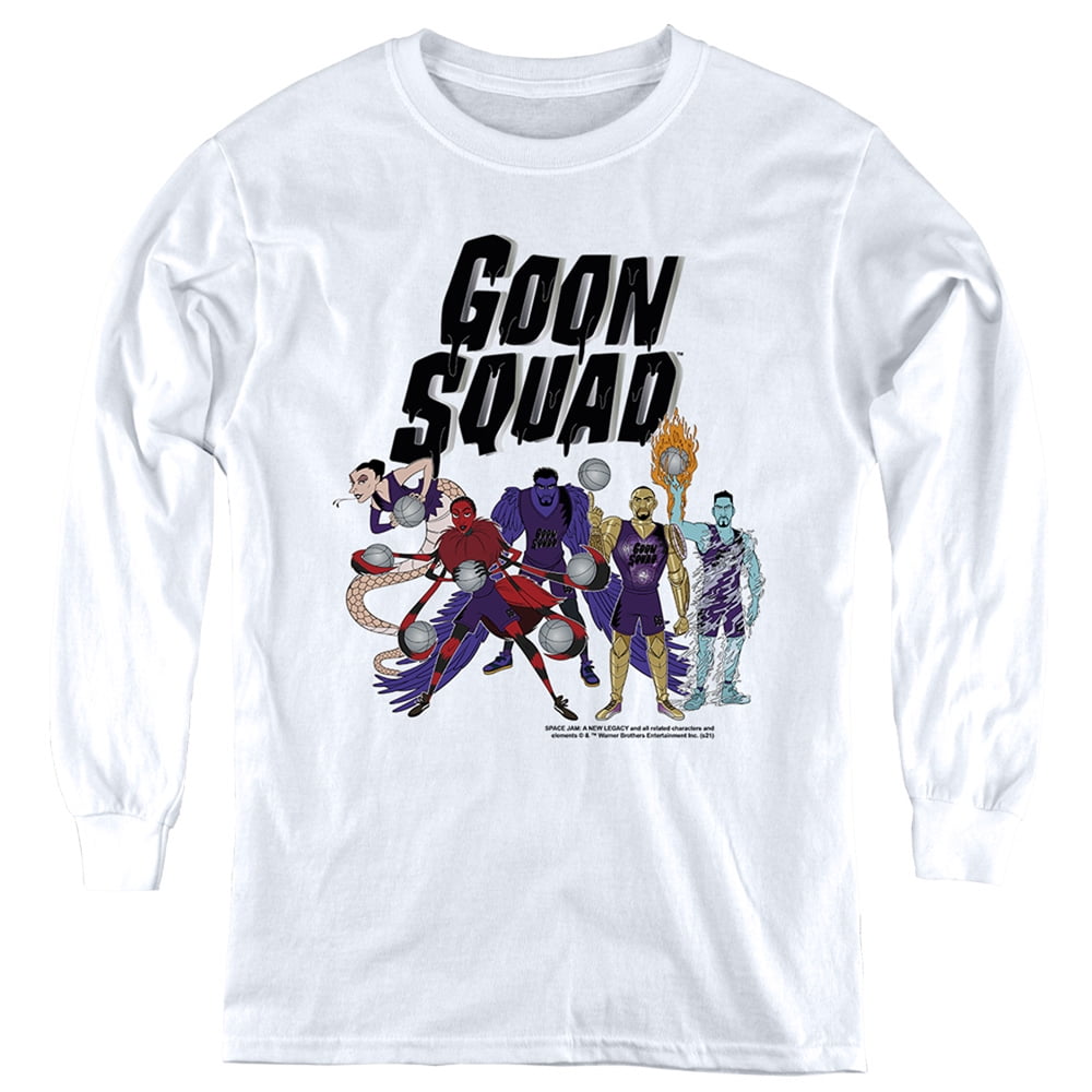Space Jam 2 Goon Squad Group Kids Long Sleeve T Shirt (Small) for Youth ...