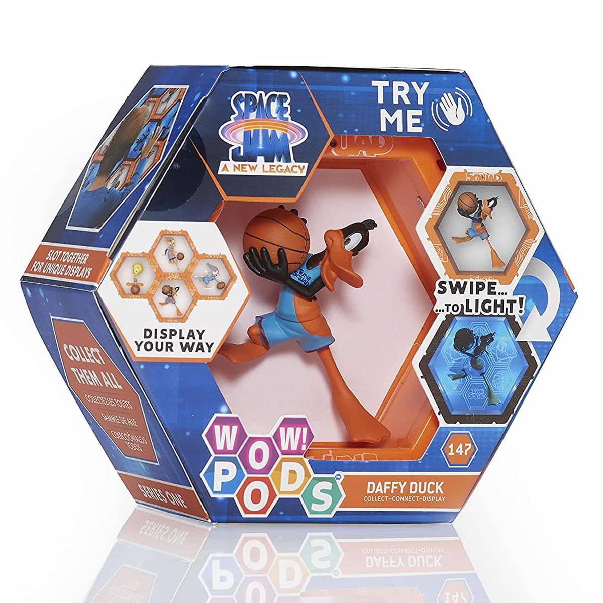 Space Jam A New Legacy Daffy Duck Swipe Light-Up Connect Figure Wow Pods - Walmart.com