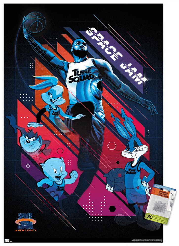 Space Jam: A New Legacy - Starters Wall Poster with Push Pins, 22.375 ...