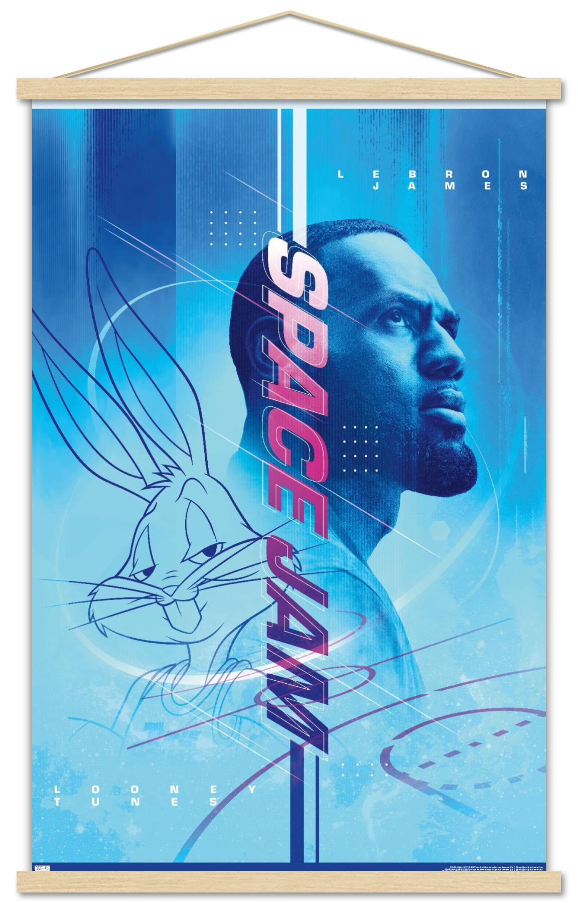 Space Jam: A New Legacy - Teaser Wall Poster with Wooden Magnetic Frame ...