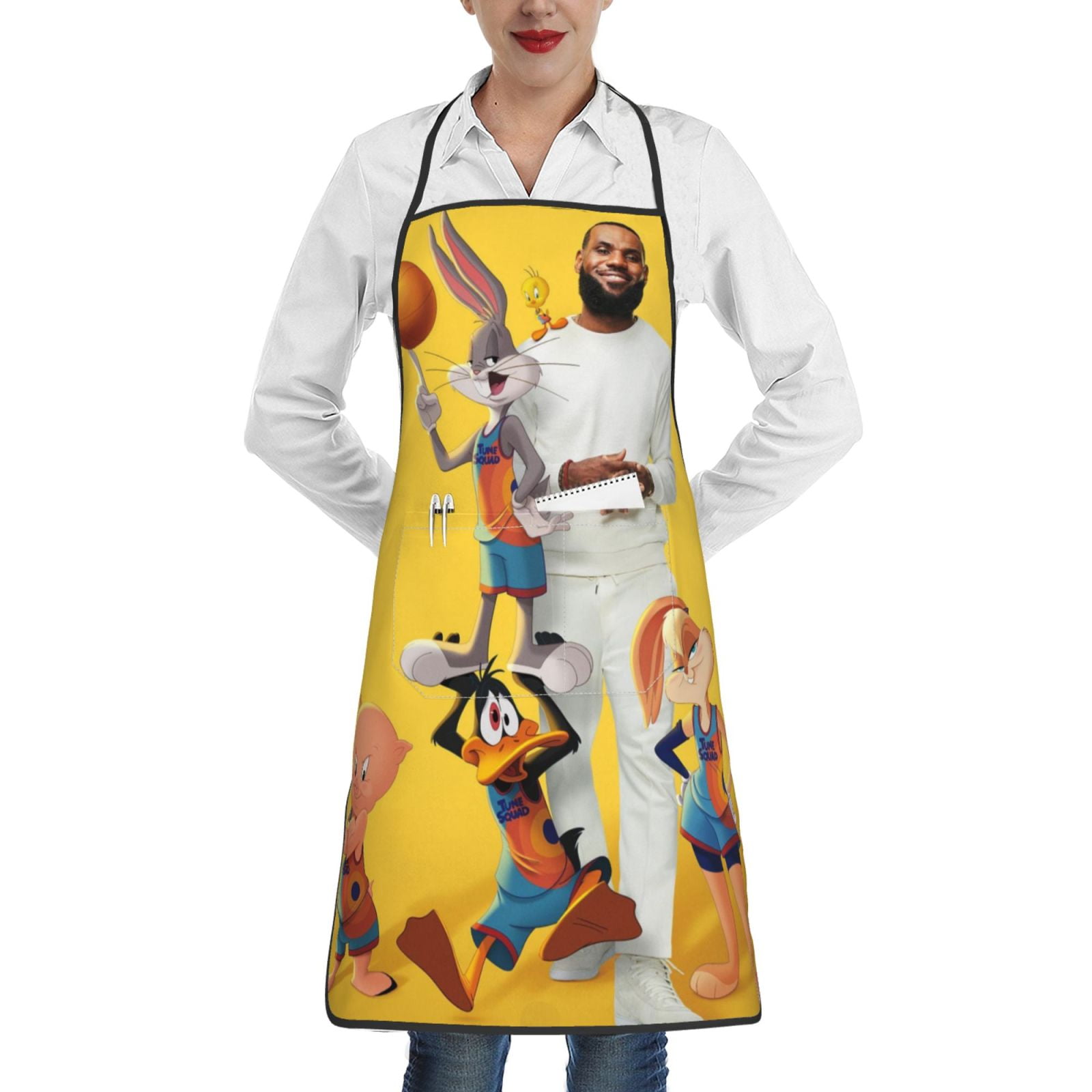 Space Jam Apron for Women and Men with Pockets, Adjustable Waterproof ...