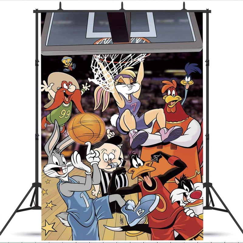 Space Jam Backdrop Taspestry Banner Party Supplies Background Poster ...