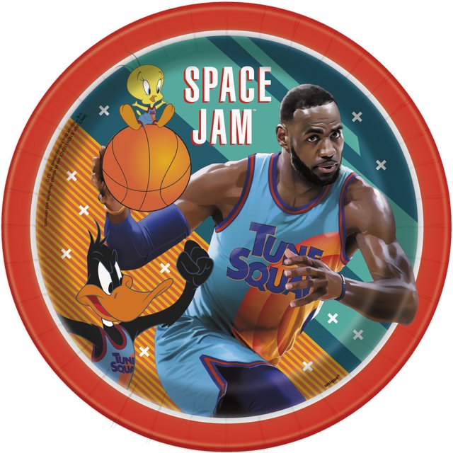 Space Jam Birthday Paper Dinner Plates, 9in, 24ct - Walmart.com
