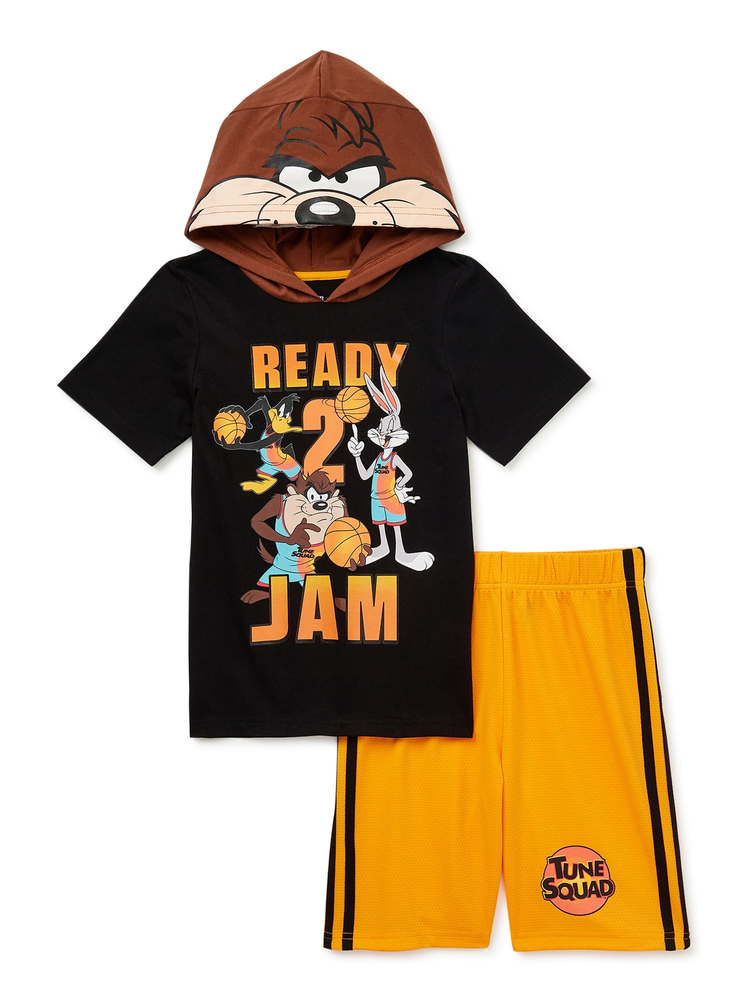Space Jam Boys Cosplay Hooded Top & Shorts, 2-Piece Outfit Set, Sizes 4 ...