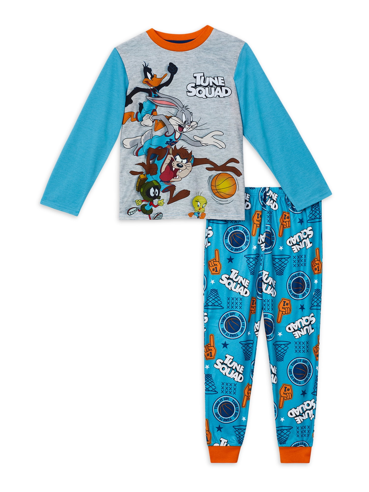 Space Jam Boys Long Sleeve Pajamas Set, 2-piece, Sizes 4-12 - Walmart.com