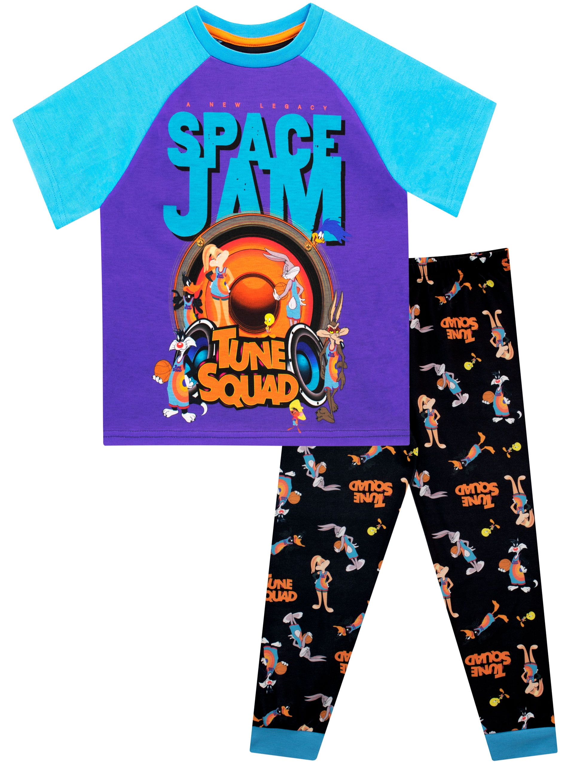 Space Jam Boys Long Sleeve and Leg Pajamas Sizes 5 - 14 - Walmart.com