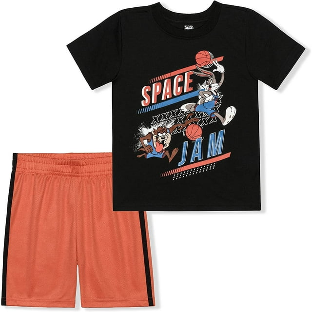 Space Jam Buggs Bunny and Tasmanian Devil Boys 2 Piece Character Short ...