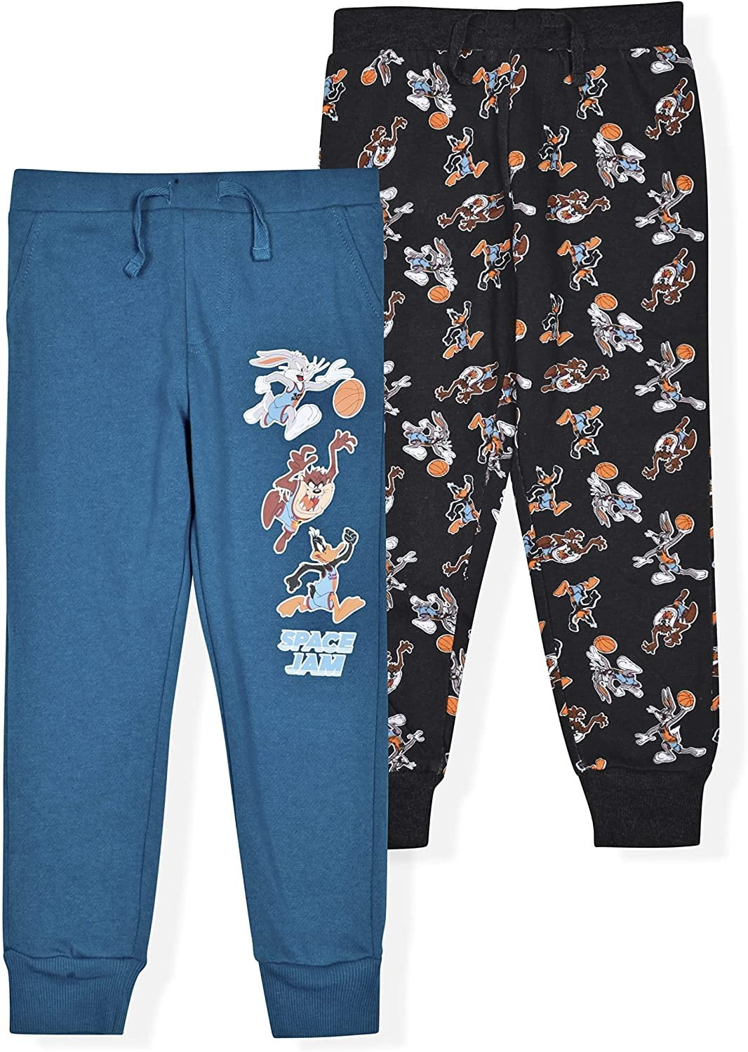 Space Jam Bugs Bunny, Daffy Duck and Tasmanian Boys 2 Pack Joggers, 4-7 ...