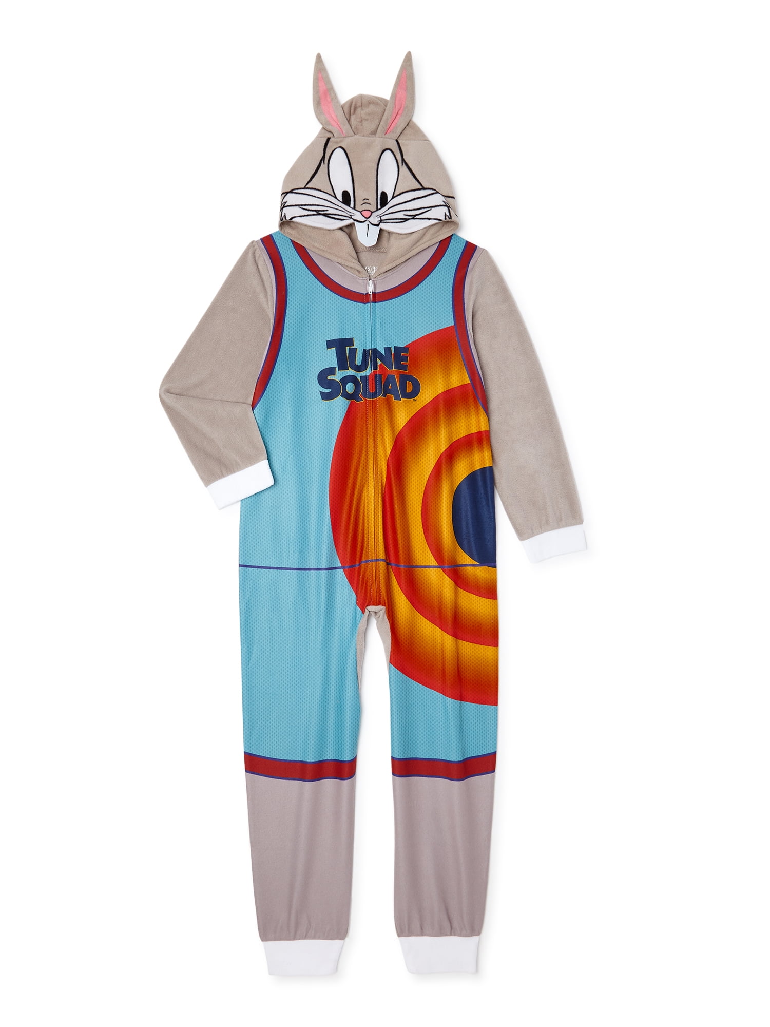 Space Jam Exclusive Boys Hooded Union Suit Pajama, Sizes 4-12 - Walmart.com