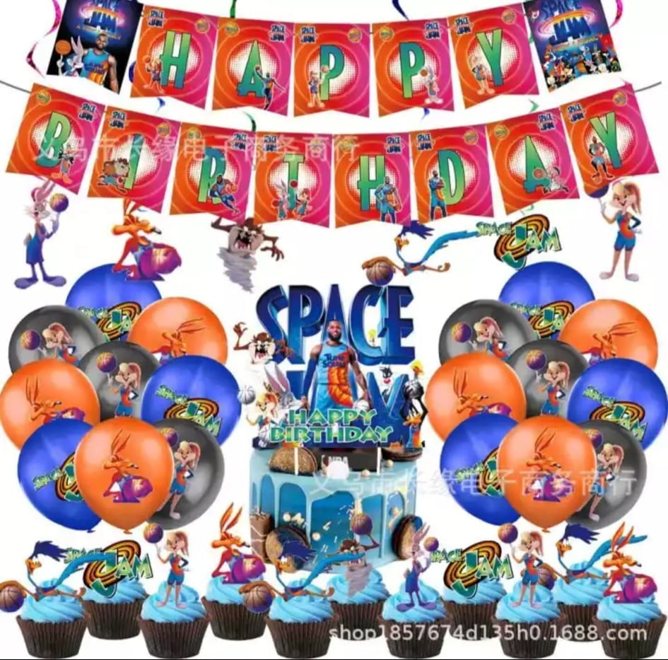 Space Jam Party Balloons and Banner - Walmart.com