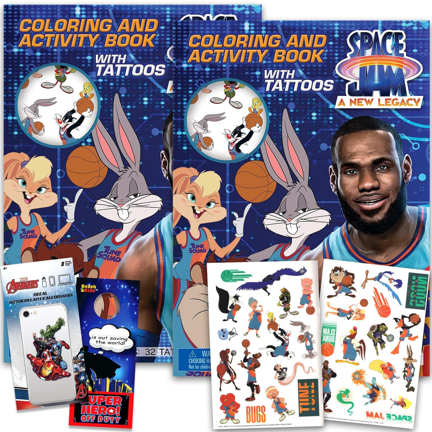 Space Jam Party Favors - Space Jam Activity Book Bundle Includes 2 ...