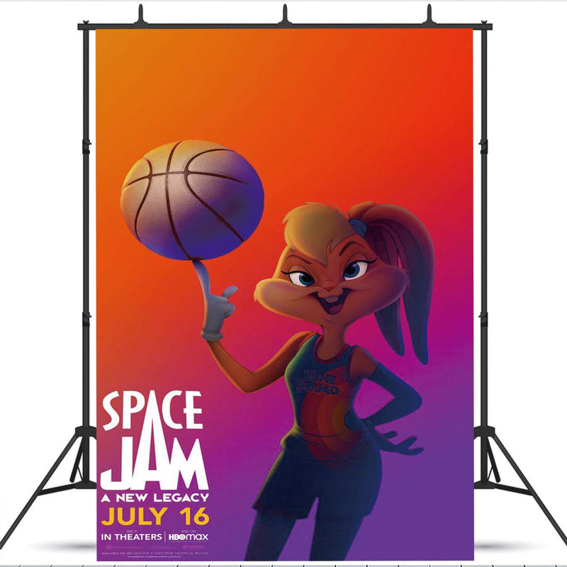 Space Jam Party Supplies Backdrop Banner Poster Birthday Decorations ...