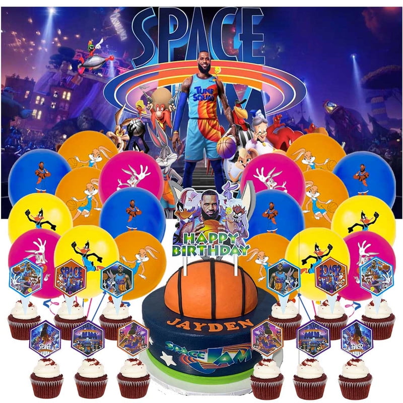Space Jam Latex Balloons Party Supplies Decor Banner Backdrop Kit ...