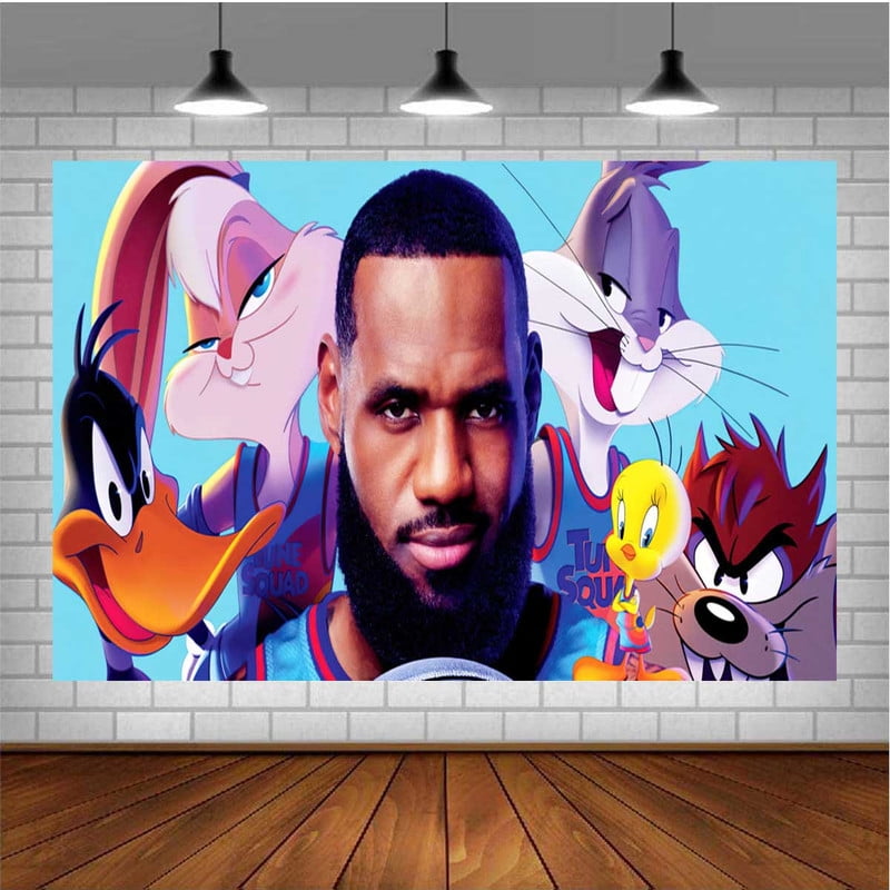 Space Jam Post Wall Decor Birthday Banner Backdrop Background Party ...