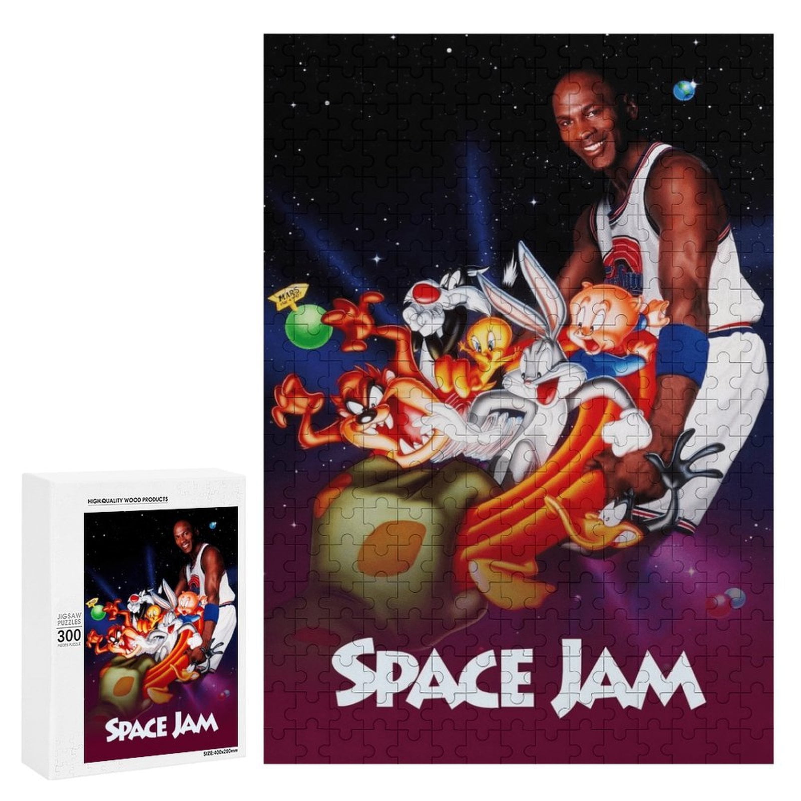 Space Jam Puzzle For Adults & Kids - 300 PCS Jigsaw Puzzle - Walmart.com