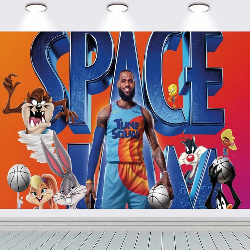 Space Jam Taspestry Wall Decor Birthday Banner Backdrop Background ...