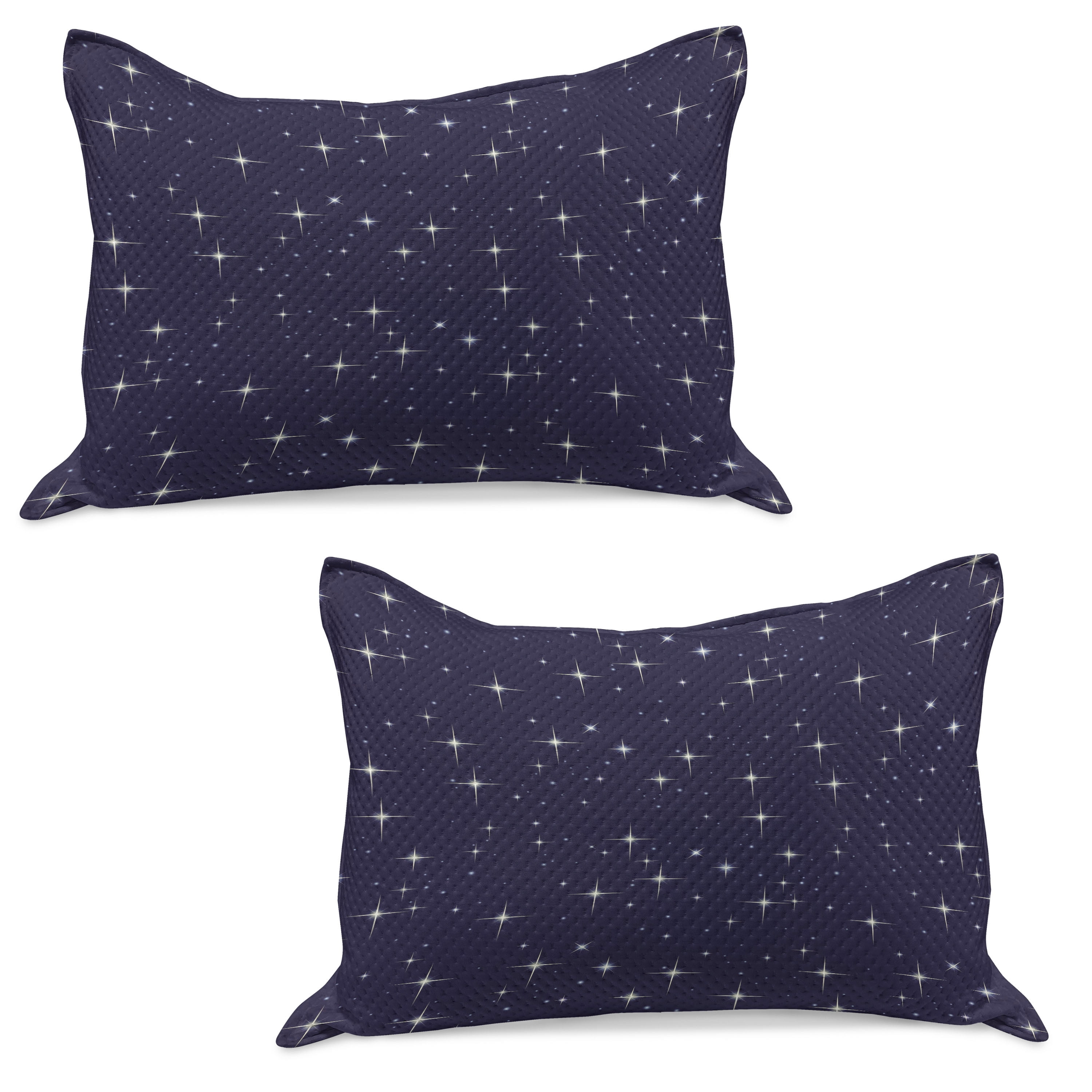 Space Knitted Quilt Pillowcover Set of 2, Night Sky Stars Romantic ...
