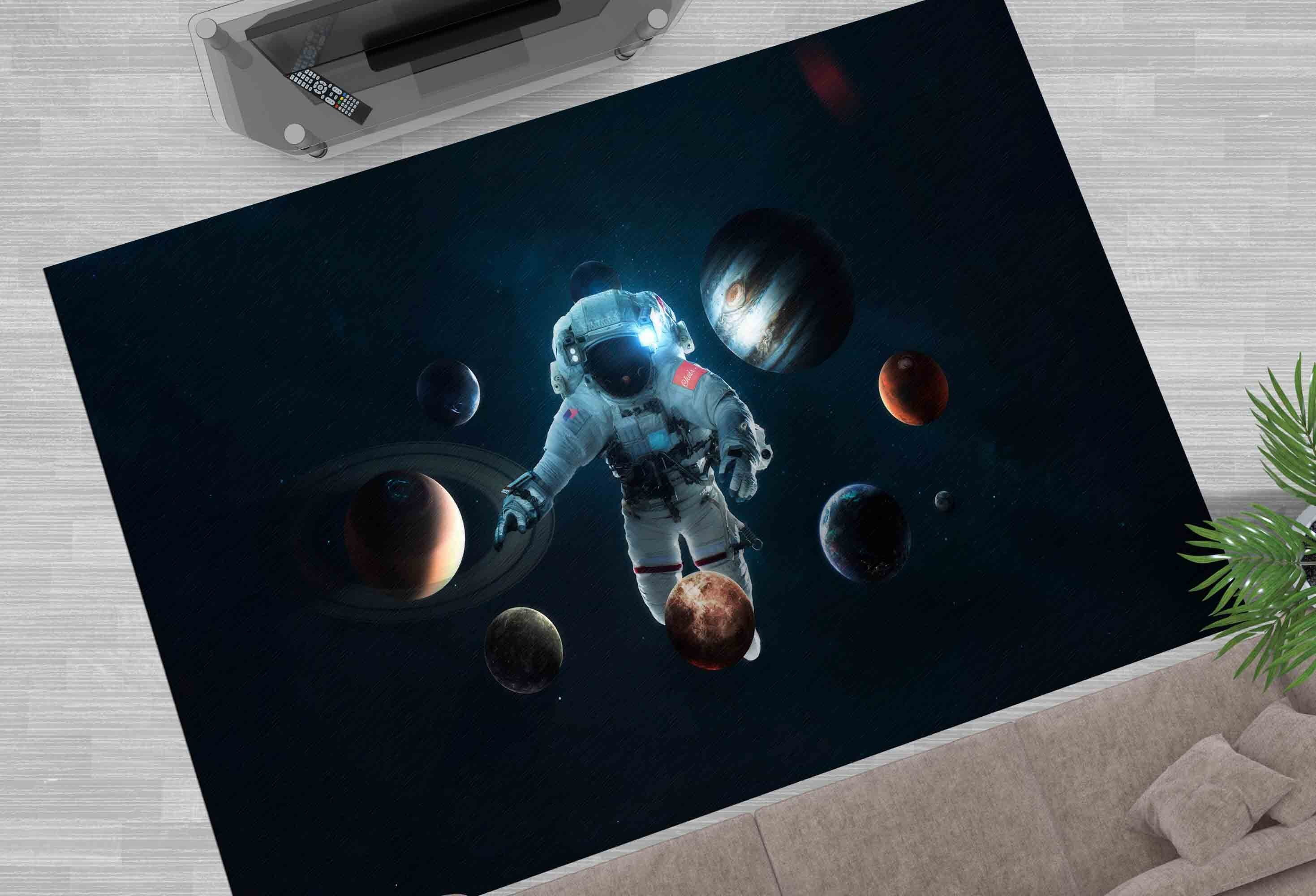 Space Landscape Rugs, Kitchen Rug, Bedroom Rugs, Solar System Rugs ...