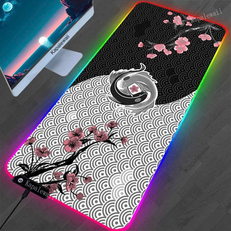 Space Large RGB Mouse Pad Gaming Mousepad LED Mouse Mat Gamer Mousemats ...