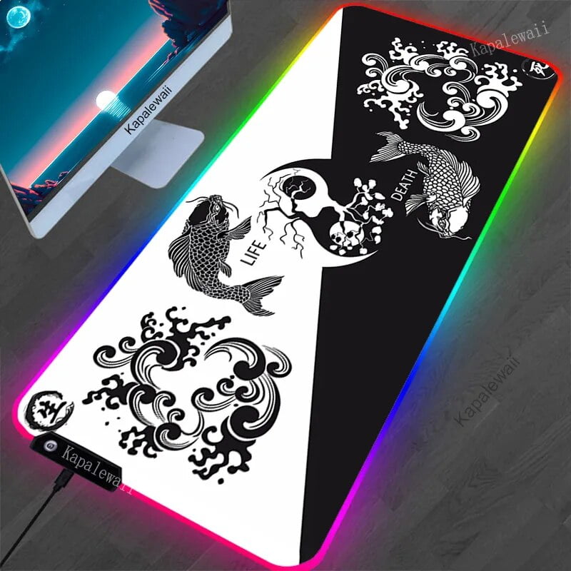 Space Large RGB Mouse Pad Gaming Mousepad LED Mouse Mat Gamer Mousemats ...