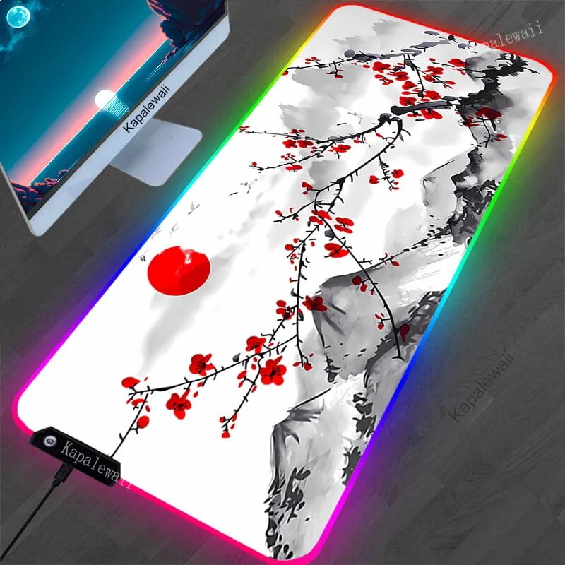 Space Large RGB Mouse Pad Gaming Mousepad LED Mouse Mat Gamer Mousemats ...