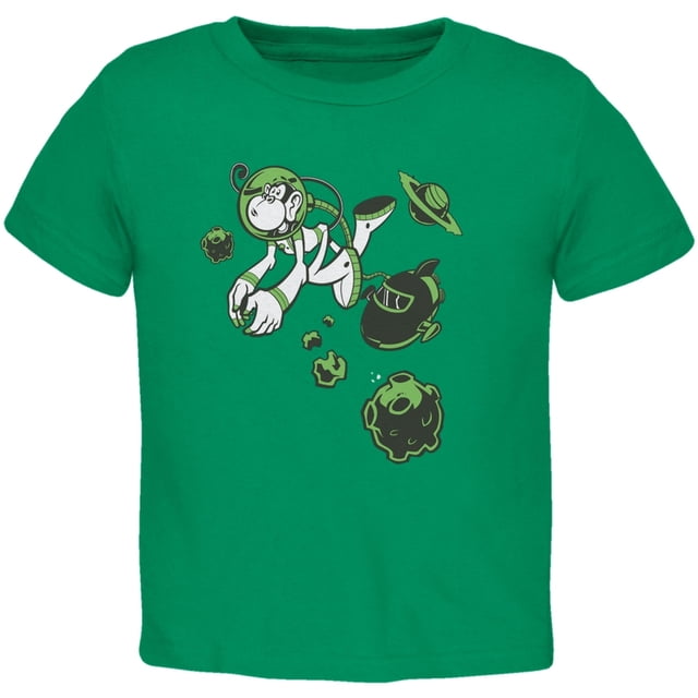 Space Monkey Kelly Green Toddler T-Shirt - 3T - Walmart Business Supplies