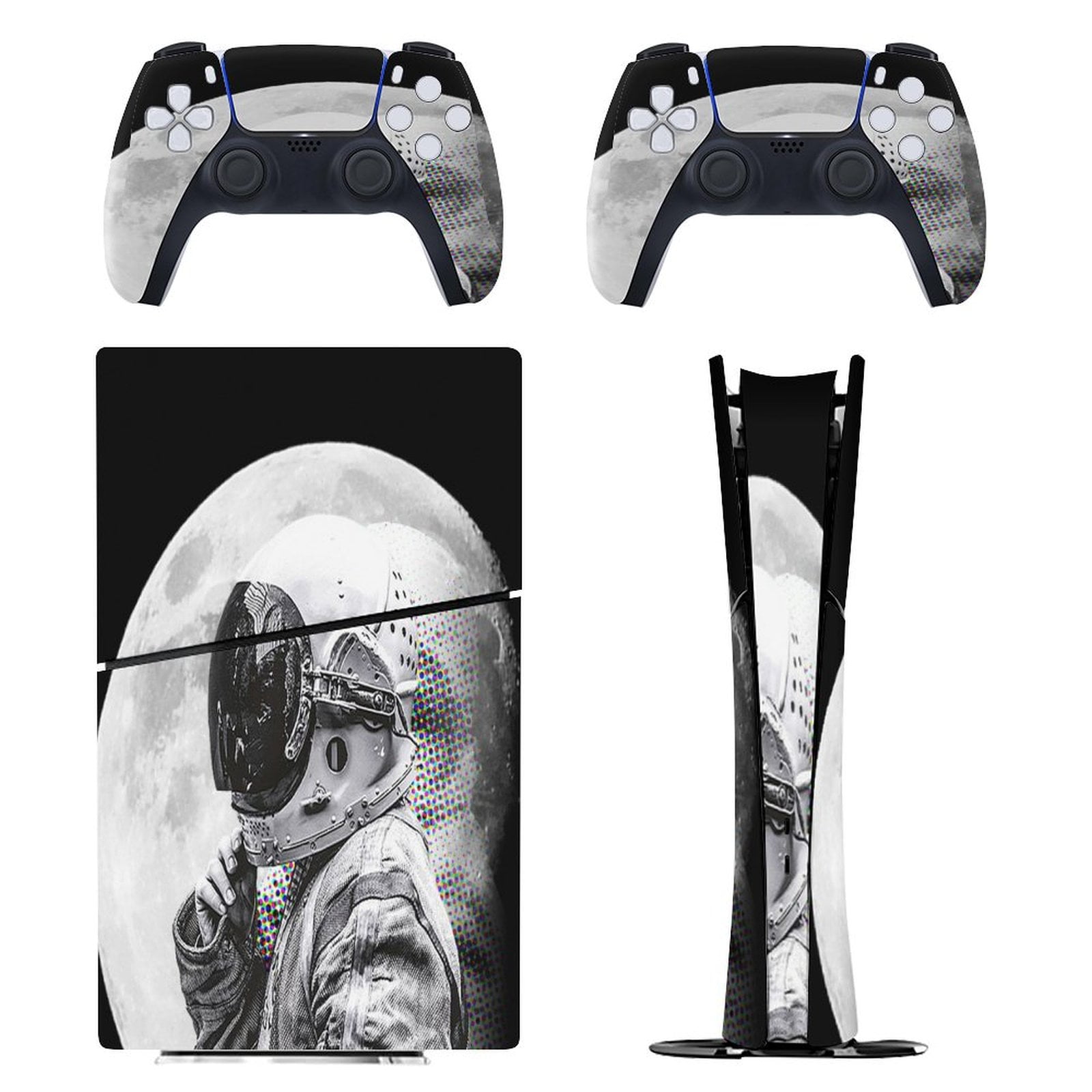 Space - Moon - Astronauts PS5/PS5 Slim Digital Disc Skin Sticker For ...