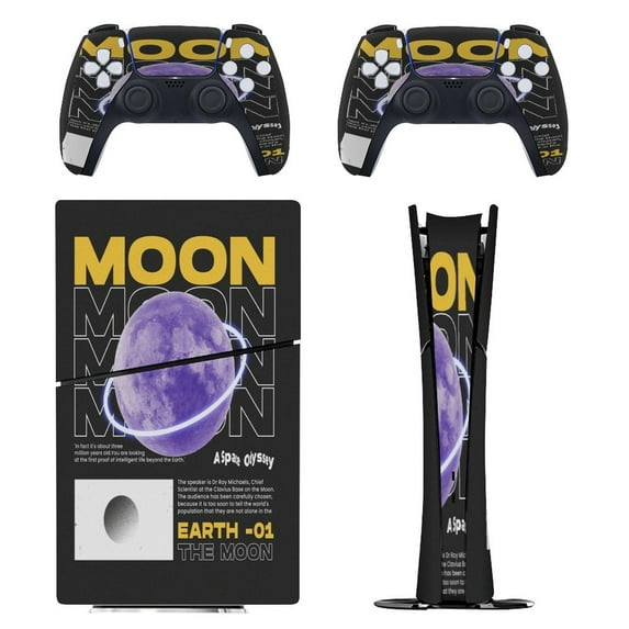 Space Moon PS5/PS5 Slim Digital Disc Skin Sticker For Console And ...