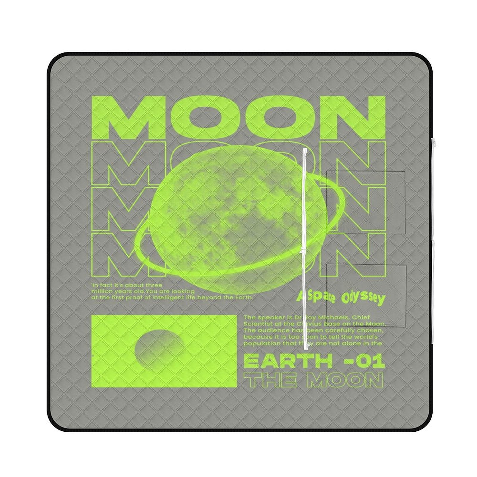 Space Moon Waterproof Beach Mat Folding Mattress Portable Lightweight ...