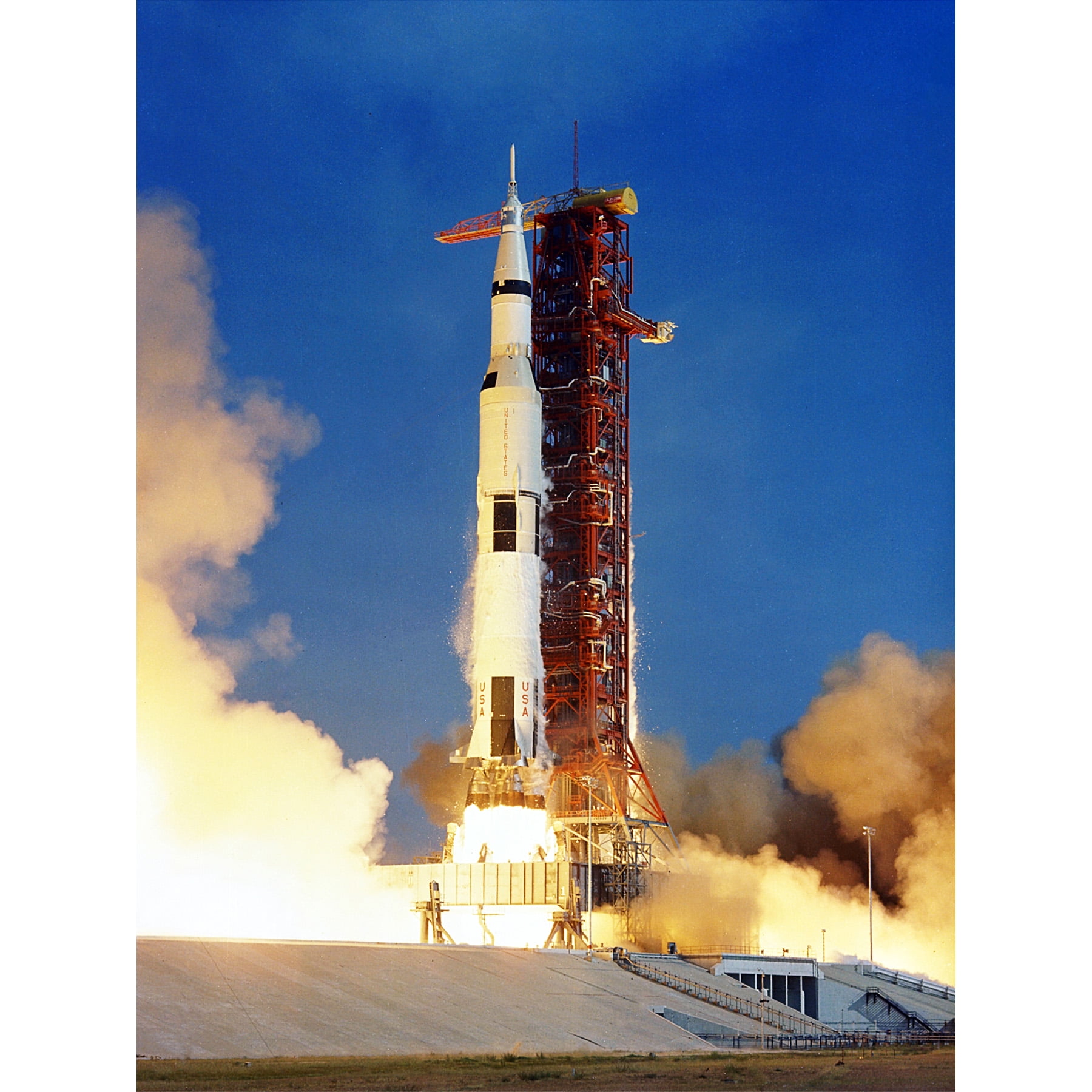 Space NASA Apollo 11 Rocket Launch Lift Off Photo Extra Large XL Wall ...