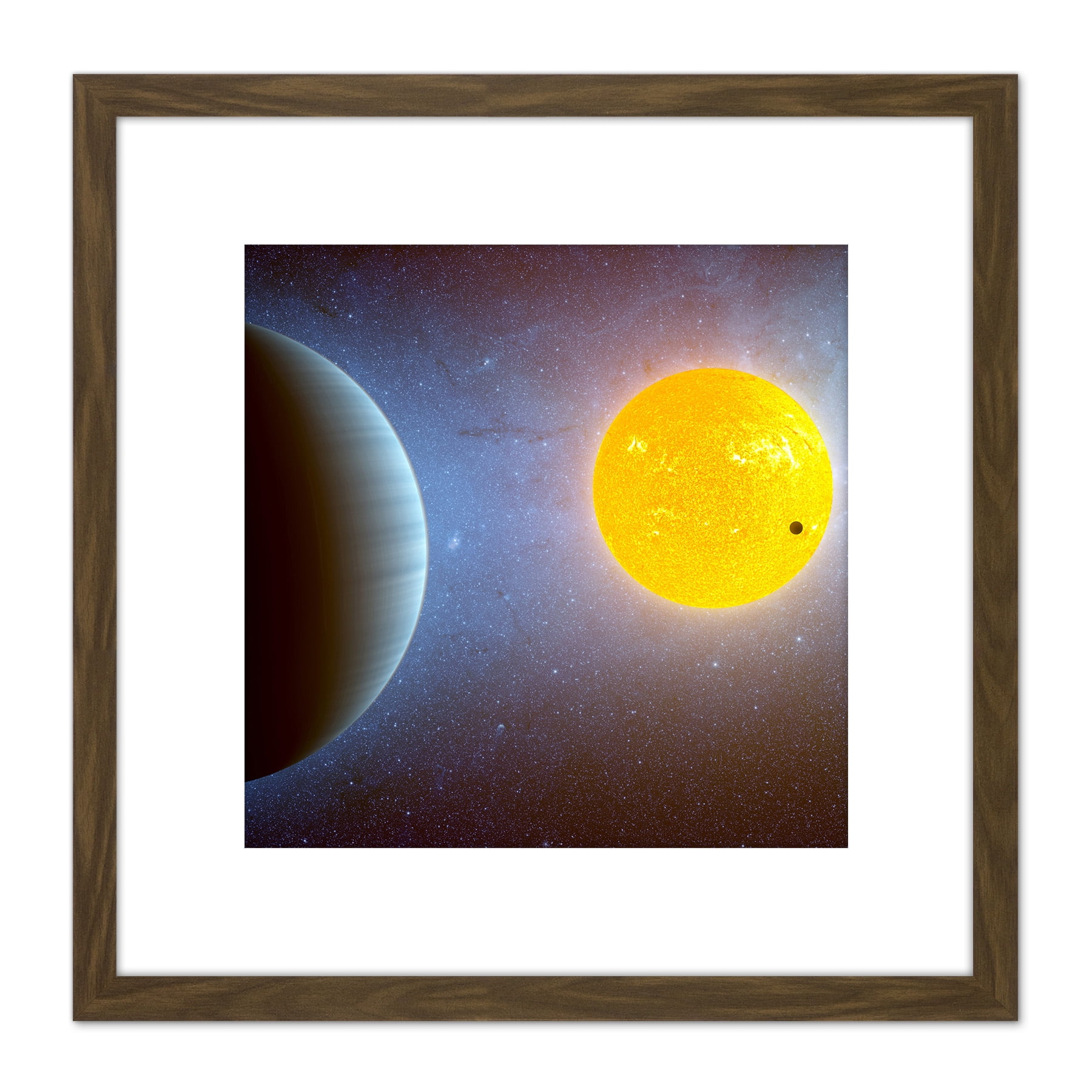 Space NASA Kepler-10 Star System Planet Illustration 8X8 Inch Square ...