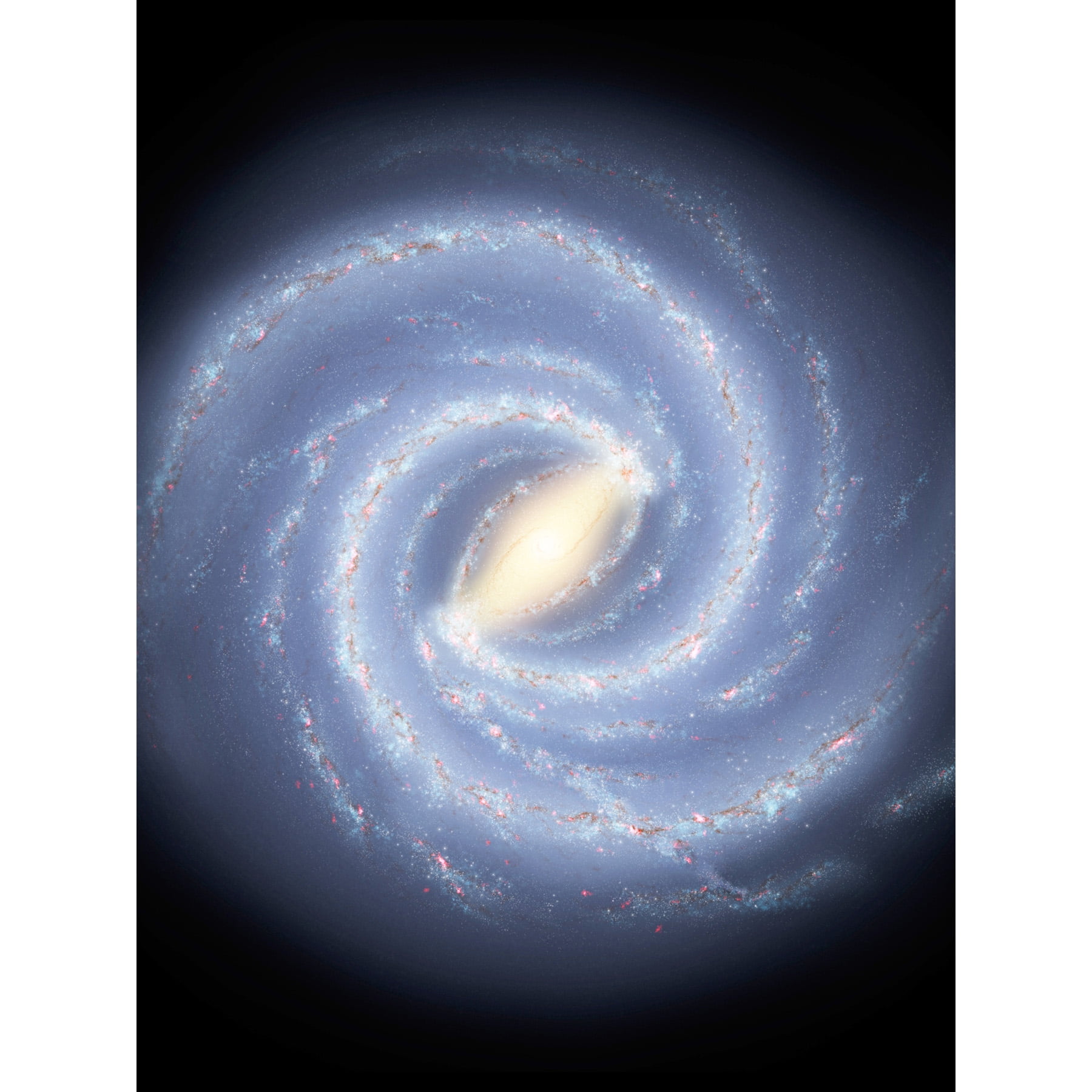 Space NASA Milky Way Galaxy Map Stars Illustration Extra Large XL Wall ...