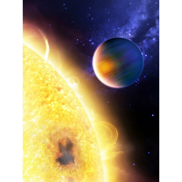 Space NASA Planet HD189733b Near Star Illustration Extra Large XL Wall ...