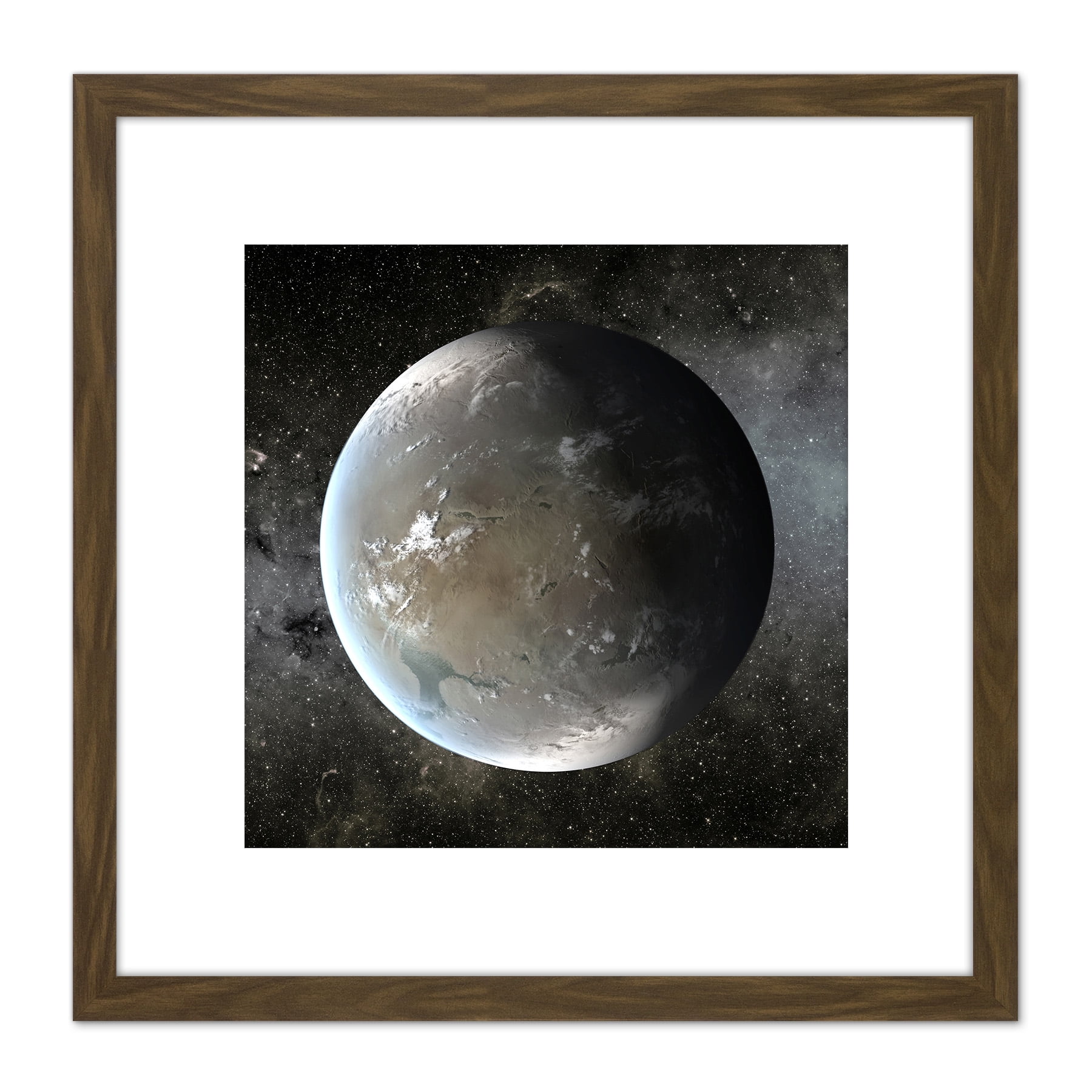 Space NASA Planet Kepler-62f Concept Illustration 8X8 Inch Square ...