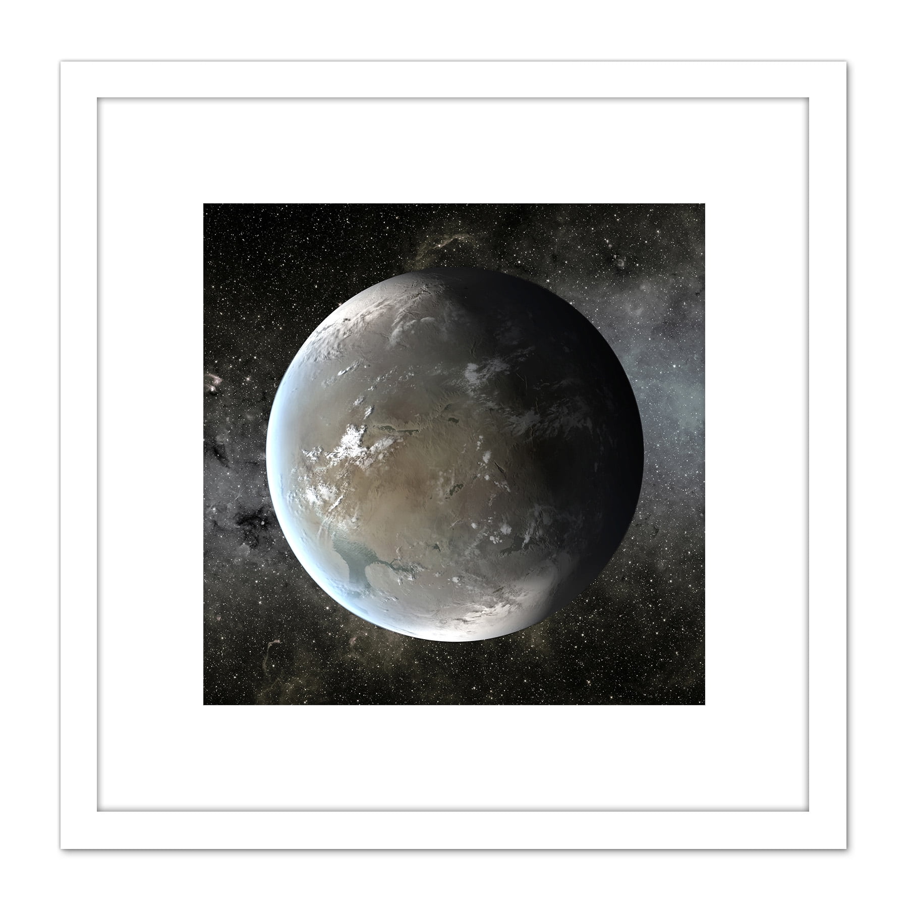 Space NASA Planet Kepler-62f Concept Illustration 8X8 Inch Square ...