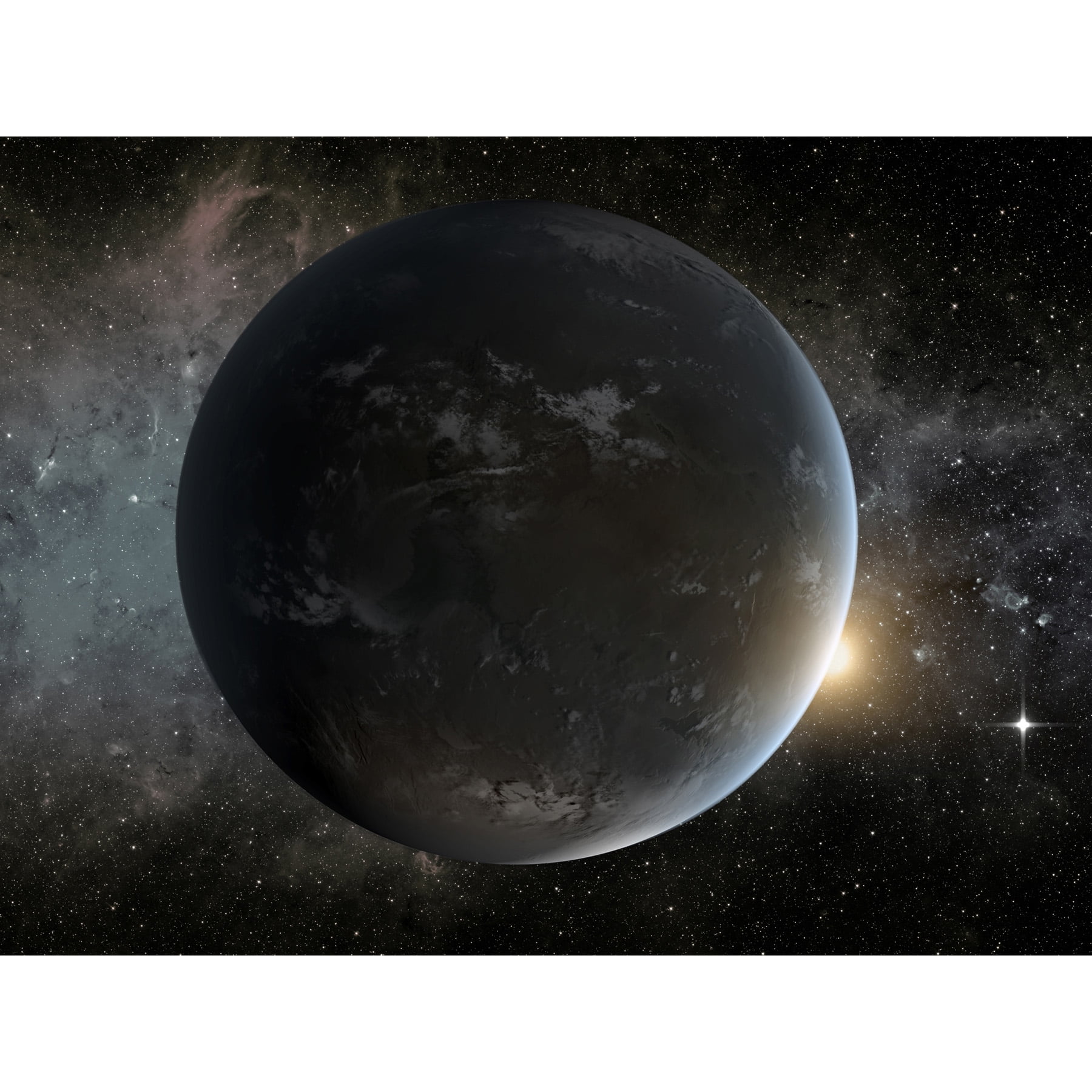 Space NASA Planet Kepler-62f Morning Star Illustration Extra Large XL ...