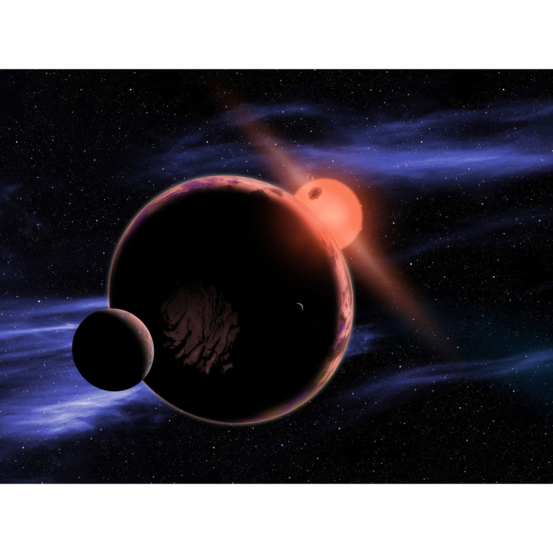 Space NASA Red Dwarf Planet Concept Illustration Extra Large XL Wall Art Poster Print - Walmart.com
