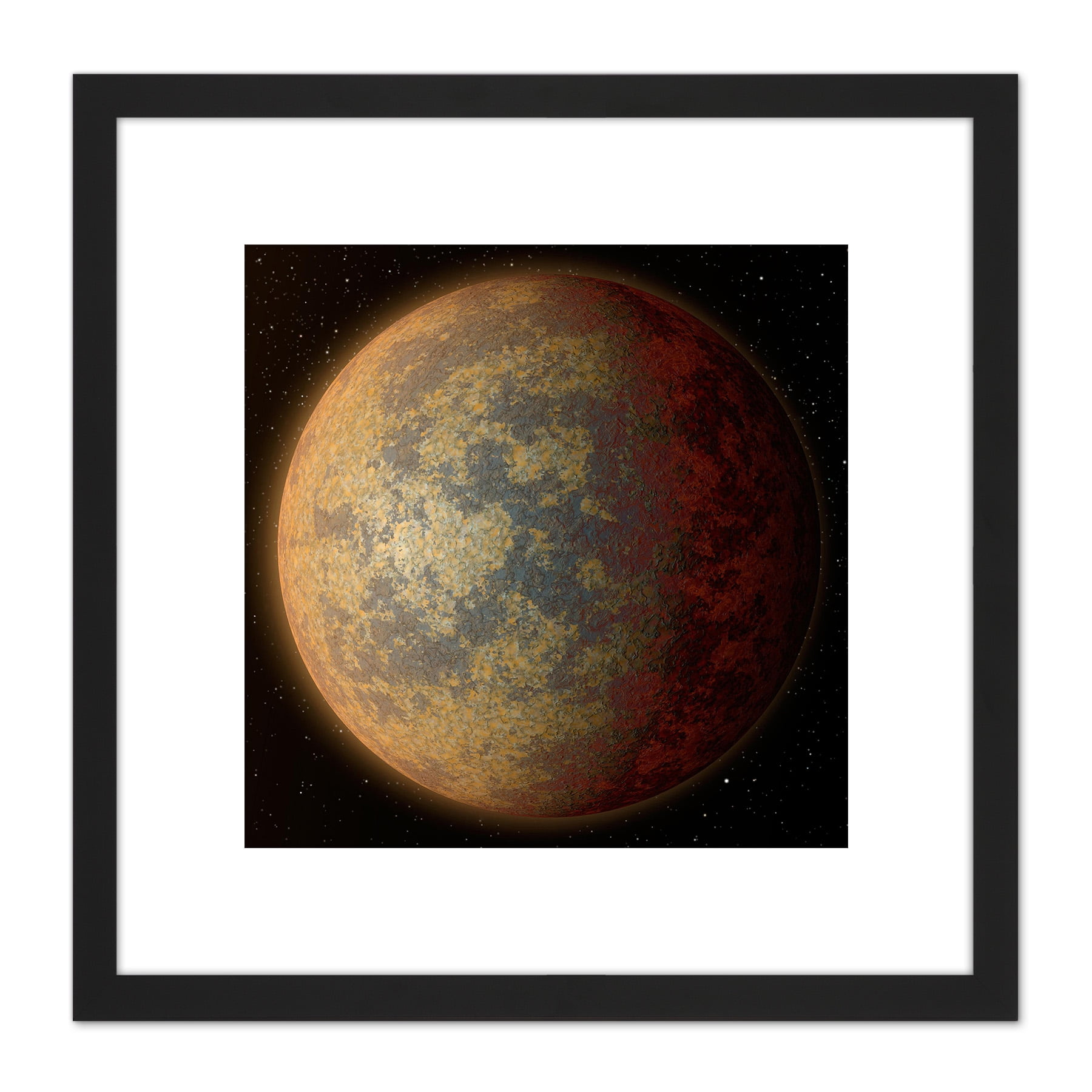 Space NASA Rocky World Planet HD219134b Illustration 8X8 Inch Square ...
