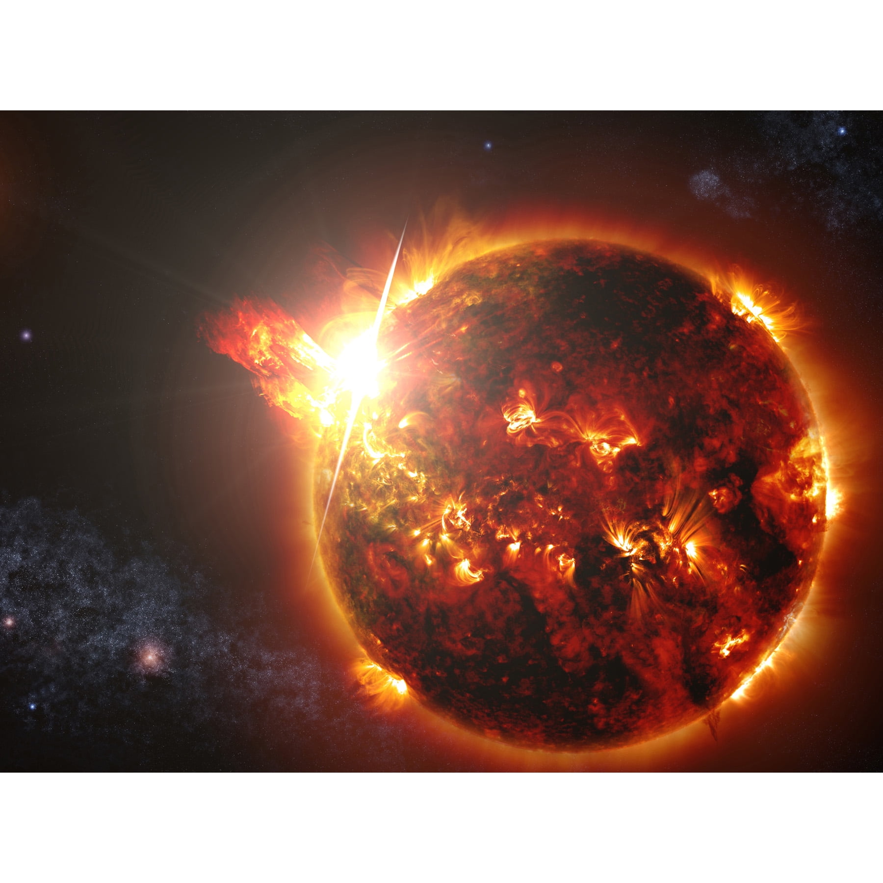 Space NASA Swift Mission Flares Mini Star Illustration Extra Large XL ...