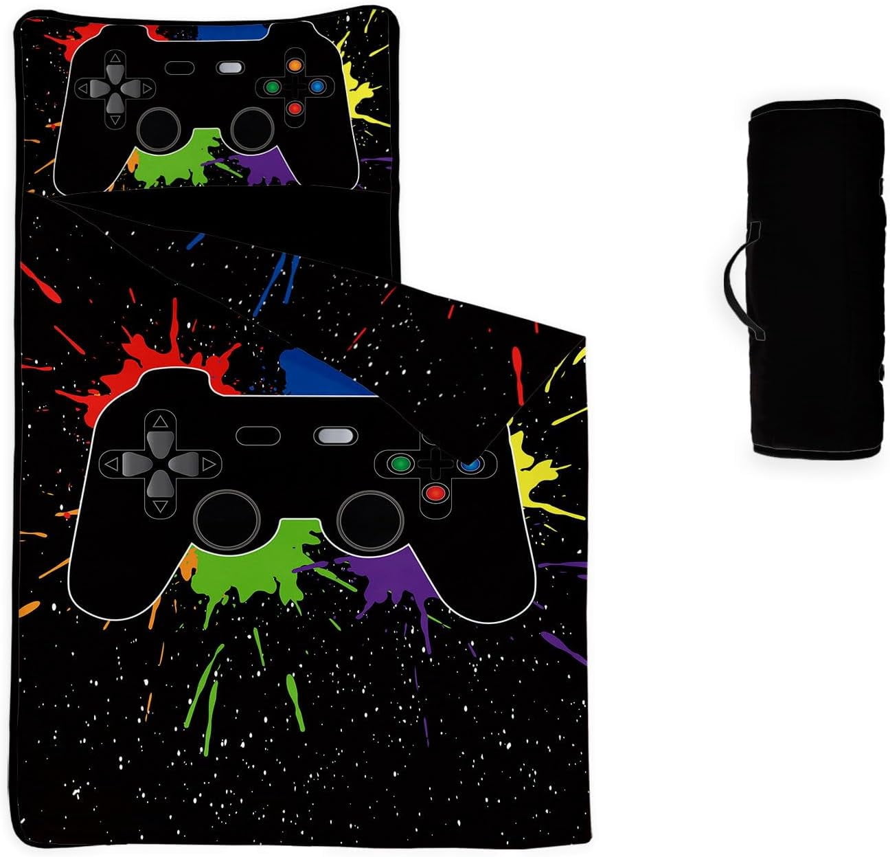 Space Nap Mat - Space Ship Galaxy Sleeping Bag with Removable Pillow ...