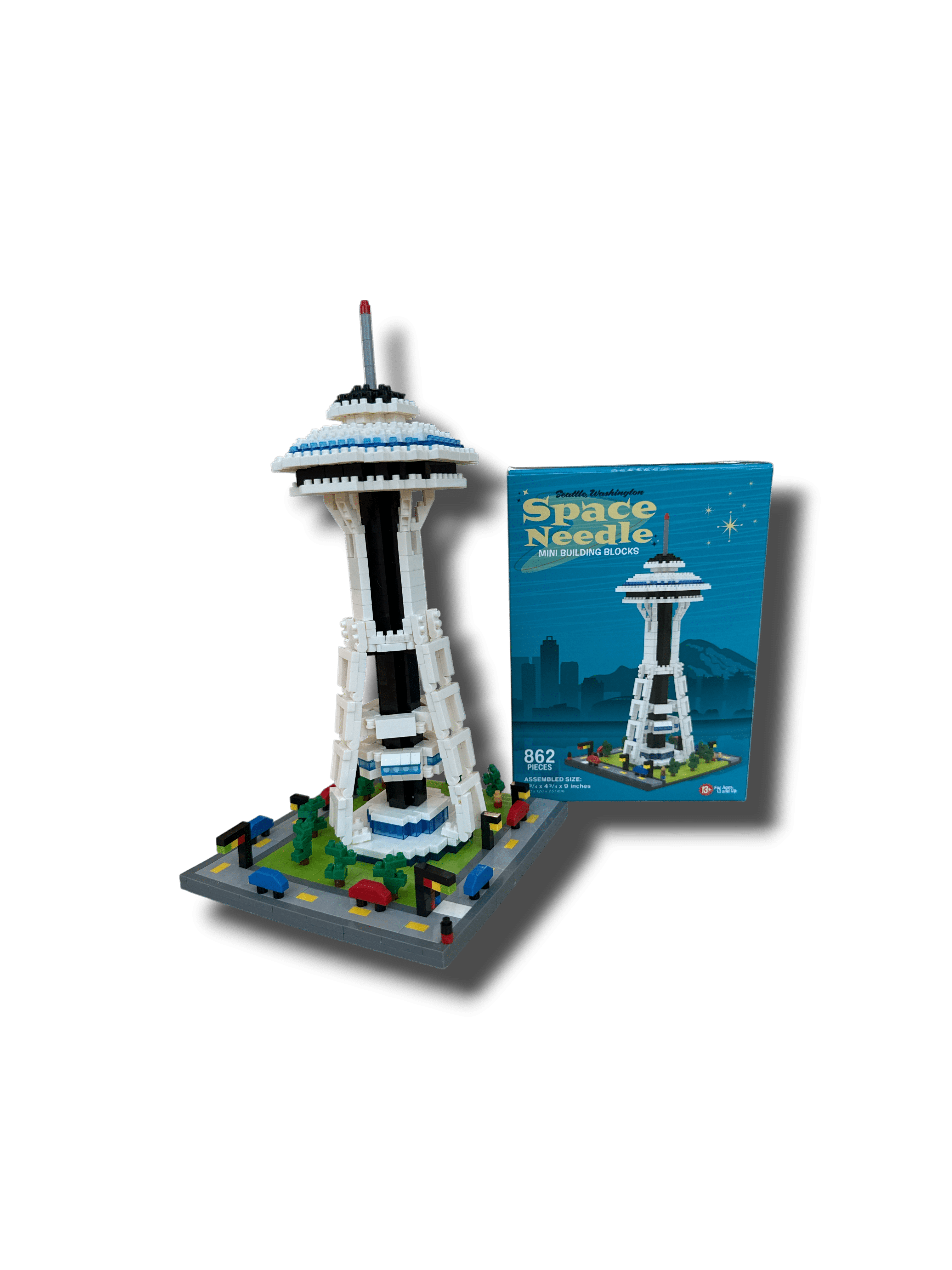 Space Needle Officially Licensed Mini Building Blocks 862 Pieces 9 ...