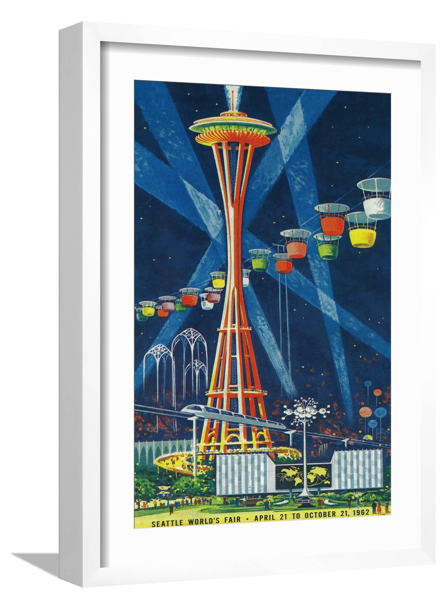 Art.com Space Needle Worlds Fair Poster - Seattle, WA Art Print by ...