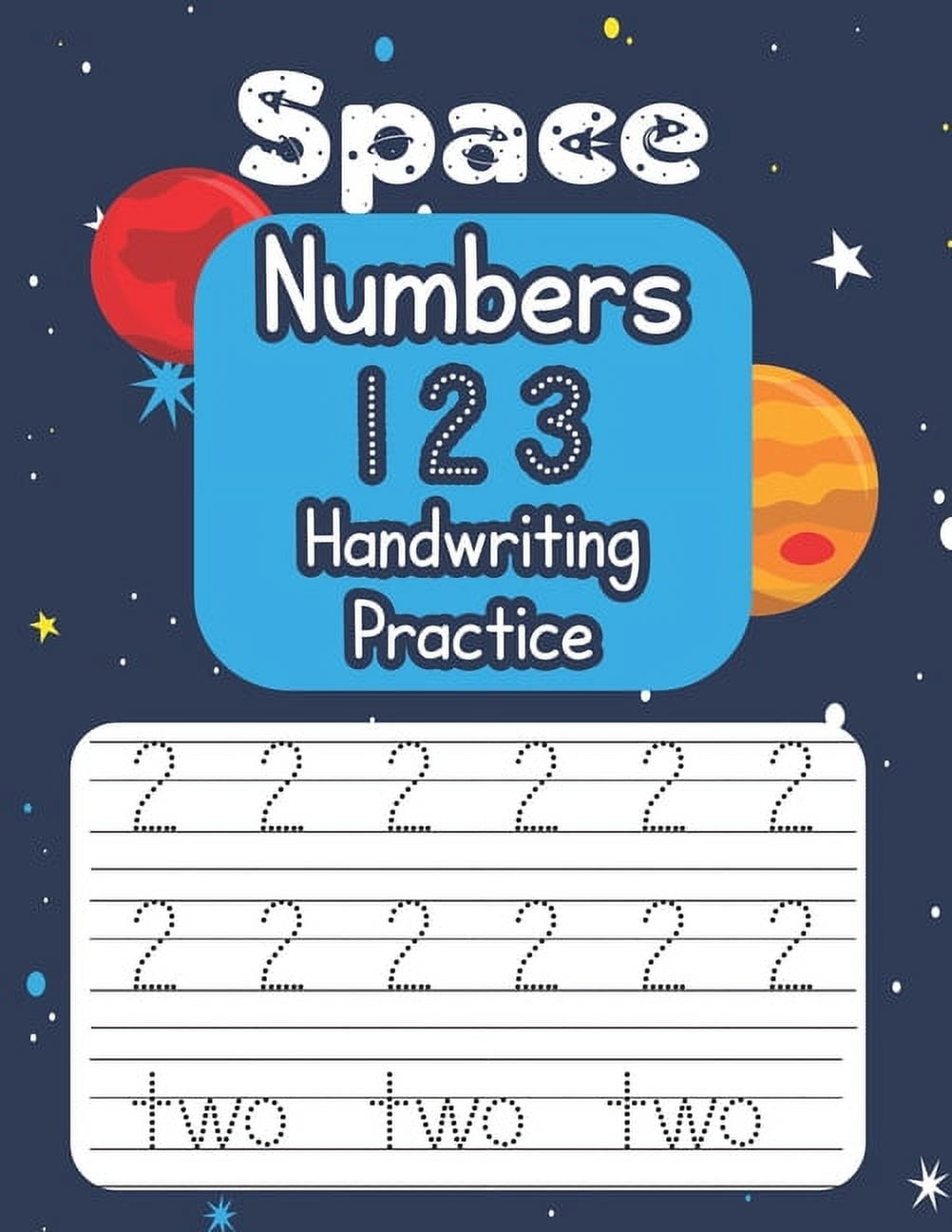 Space Numbers 123 Handwriting Practice: An Out-of-This-World Number ...