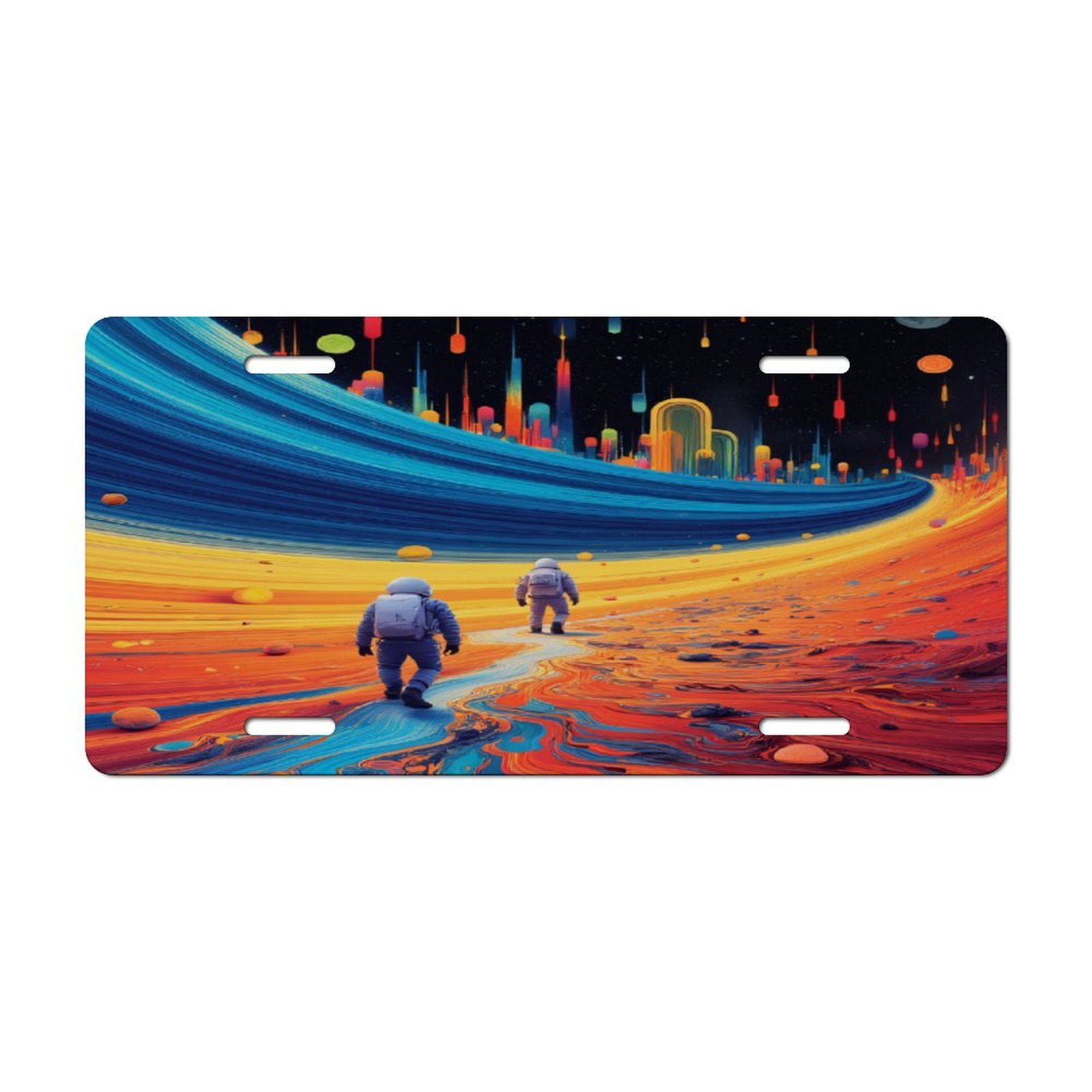 Space Odyssey Adventure License Plate Lightweight Aluminum Automotive ...