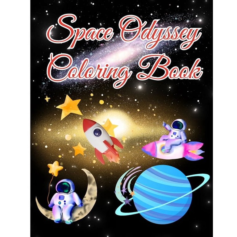 space theme coloring book