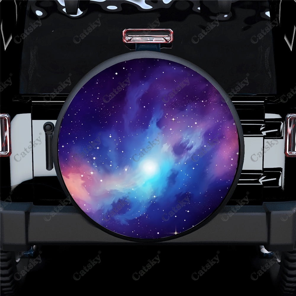 Space Odyssey Galaxy Polyester Universal Spare Wheel Tire Cover Custom ...