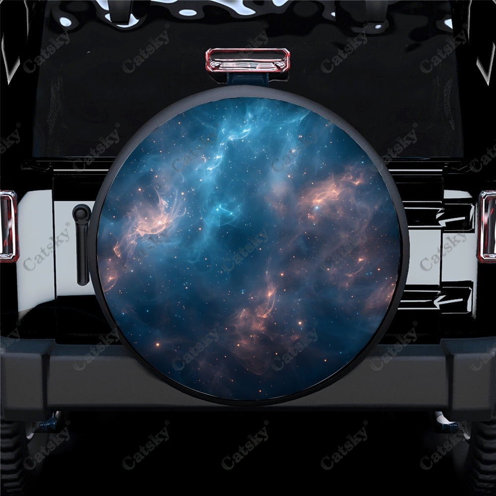 Space Odyssey Galaxy Polyester Universal Spare Wheel Tire Cover Custom ...