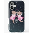 Space Otters Cute Cosmic Art Phone Case for iPhone 11 12 13 14 15 16 17 ...