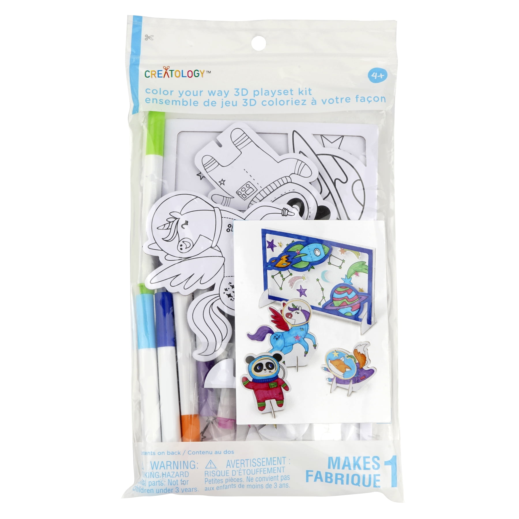 Space Pals Color Your Way 3D Playset Kit by Creatology™ 34pc - Walmart.com