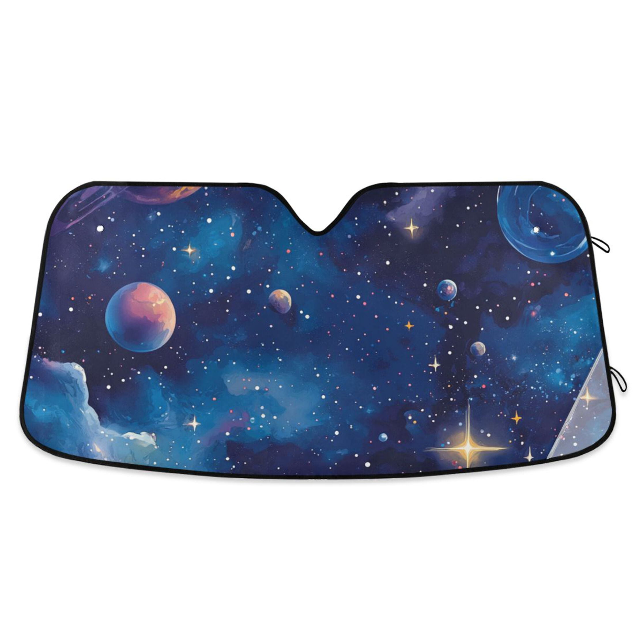 Space Planet Car Windshield Sun Shade Reflector Sunshade Foldable for ...